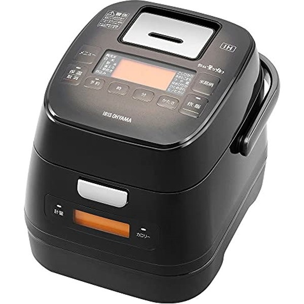 炊飯器 3合炊き IH アイリスオーヤマ RC-IM30-B ブラック 分離式量り炊き メーカー直送