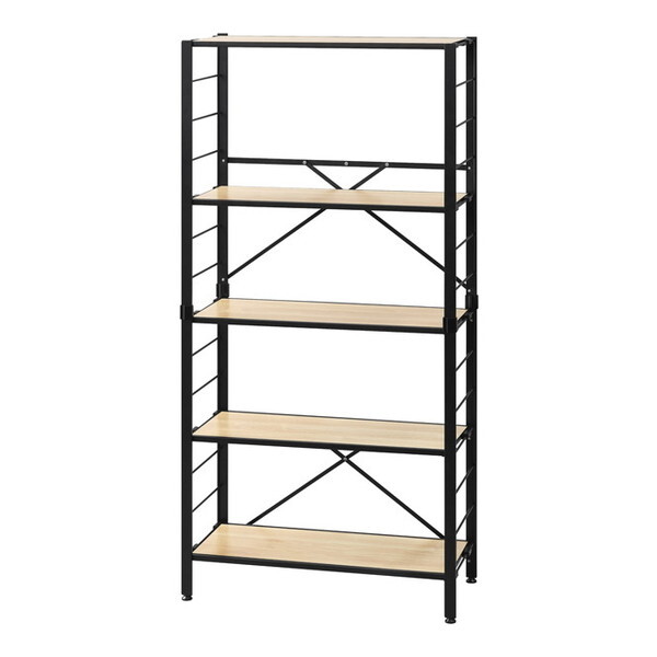 アイリスオーヤマ KRSR-5 ナチュラルオーク [連結スチールラック (組立簡単)] メーカー直送