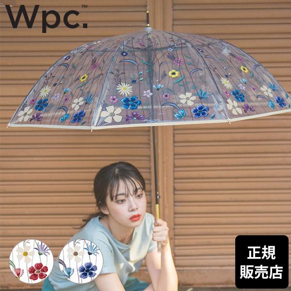 [あす着] Wpc. 傘 雨傘 刺繍風アンブレラ ビニール傘 長傘 長雨傘 レディース 61cm ジャンプ傘 花柄 クリア 透明 大きめ おしゃれ かわいい 可愛い Wpcの通販はau PAY ...