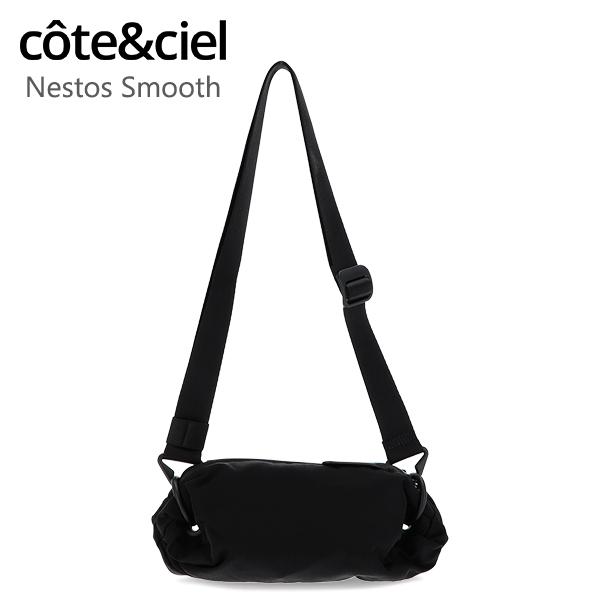 [あす着] コートエシエル Cote&Ciel ショルダーバッグ ネストス スムース Nestos Smooth Black ポーチ サコッシュ 斜め掛け クロスボディ 29090 ブラック