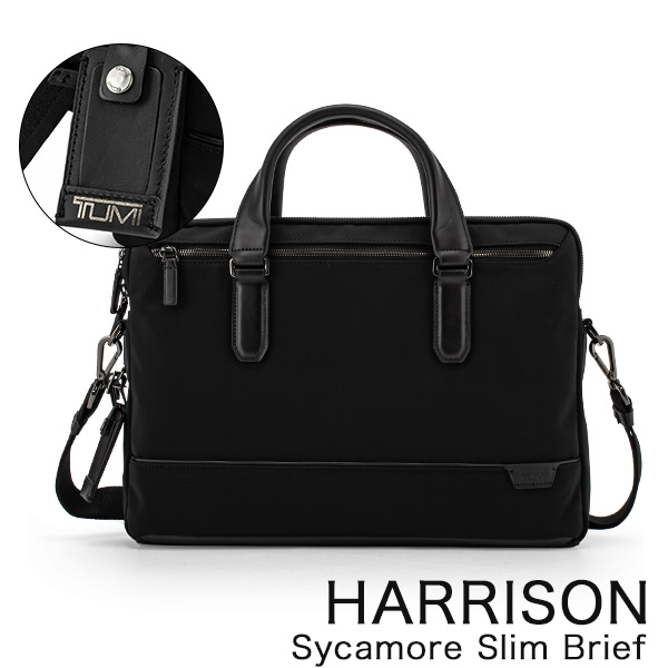 [あす着] トゥミ TUMI ビジネスバッグ メンズ シカモア スリム ブリーフケース ナイロン 1305481041 ブラック 売り尽くし