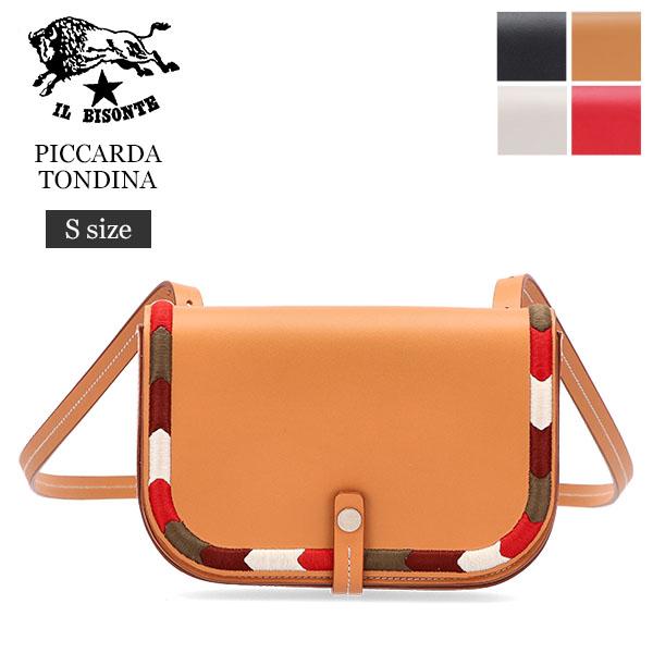 [あす着] イルビゾンテ Il Bisonte バッグ ショルダー バッグ クロスボディ PICCARDA TONDINA Sサイズ レディース レザー 刺繍 革 本革 おしゃれ BCR295PV0041 売り尽くし