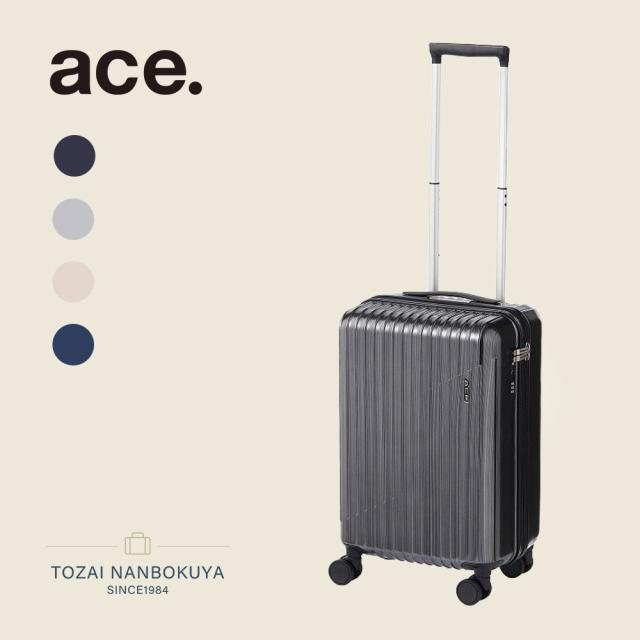 ace. エース クレスタ2 スーツケース 06936 ユニセックス オールシーズン 旅行 高級感 上質 機内持ち込み バッグ キャリーバッグ シンプル 機内持ち込み可能サイズ メンズ