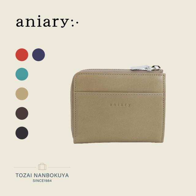 aniary アニアリ L字ウォレット ミニ財布 36-20023 メンズ オールシーズン お出かけ 上質 バッグ 財布 ケース メンズ財布 Artisan Leather 牛革 日本製