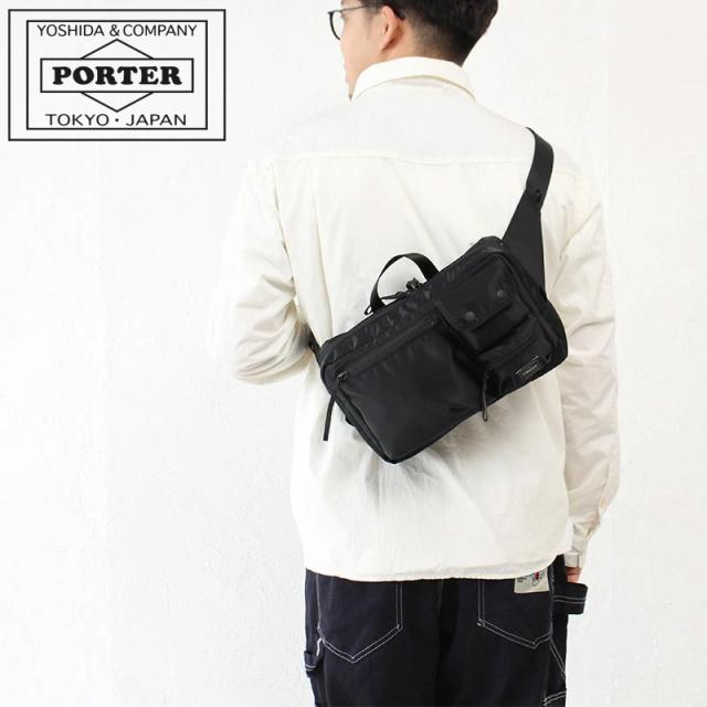 ポーター コンパート ウエストバッグ 538-16167 吉田カバン メンズ B5 PORTER ボディバッグ