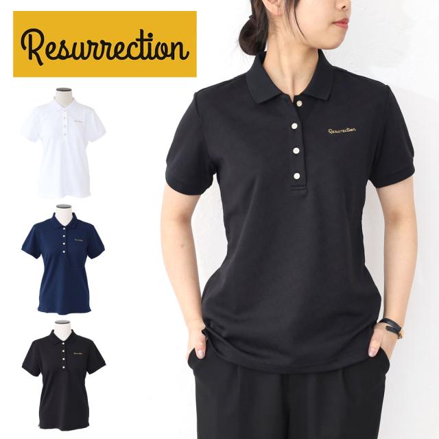 ポイント10% レザレクション RESURRECTION ポロシャツ GMジャガードポロ ジャガード ジャガード編み ゴルフ用品 ウィメンズ ギフト bd12ps19-w akz10 akz10