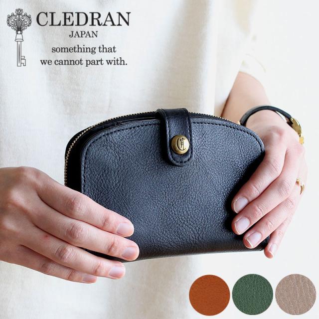 クレドラン 財布 CLEDRAN MIEL WALLET ミエル ウォレット 二つ折財布 日本製 cl2406 cl-2406 ラウンド レザー 正規品 ギフト