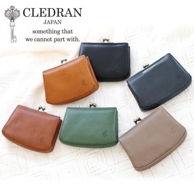 クレドラン 財布 CLEDRAN マルチポーチ NOM MULTI POUCH 日本製 cl3590 akz016 がま口ポーチ がま口財布 革 正規品
