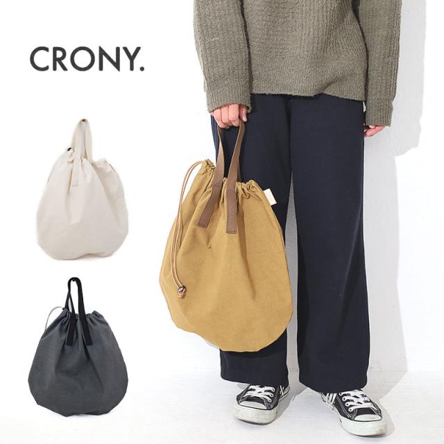ポイント10% クルニー CRONY.  Kinchaku Tote 巾着 巾着バッグ 巾着トート トートバッグ 2WAYバッグ cr-00062 正規品  コットン 綿