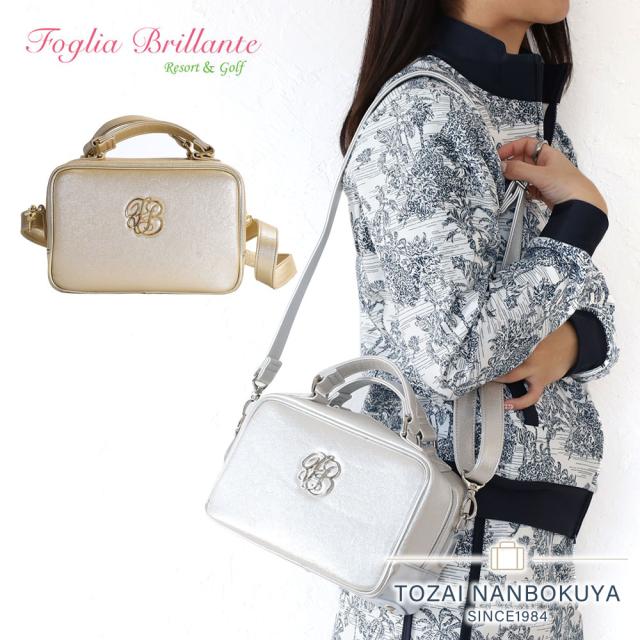 ポイント10％ フォーリアブリランテ シャイニーカートバッグ ゴルフ ゴルフバッグ カートバッグ fbal-to20 Foglia Brillante ゴールド シルバー カジュアル シンプル デザイン