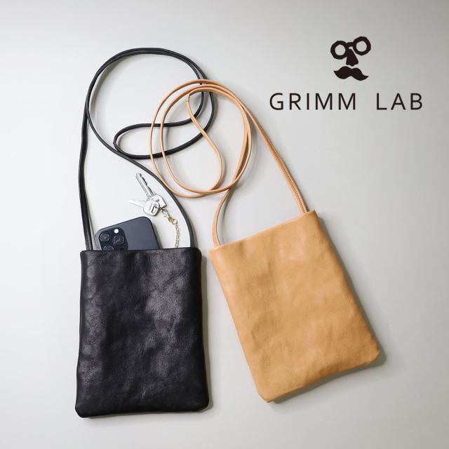 GRIMM LAB グリムラボ スマホポシェット マグネット スマホポーチ  軽量 縦 縦型 かわいい 本革 gl-00017 スマホショルダー ポシェット 斜めがけ パスポートケース パスポートバッグ
