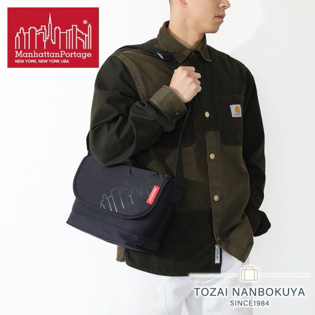 ポイント10%  マンハッタンポーテージ ショルダーバッグ mp1605jrnp2 斜めがけ 軽量 シンプル Manhattan Portage Neoprene Casual Messenger Bag JR ネオプレン マグネット開閉 B5 スカイラインロゴ カジュアル 正規品