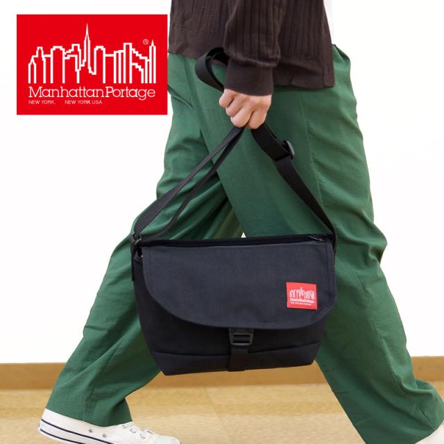 ポイント10%  マンハッタンポーテージ ナイロン メッセンジャーバッグ JRSジッパーポケット メッセンジャー ショルダーバッグ ミニショルダー ユニセックス Manhattan Portage MP1605JRSFZP 正規品
