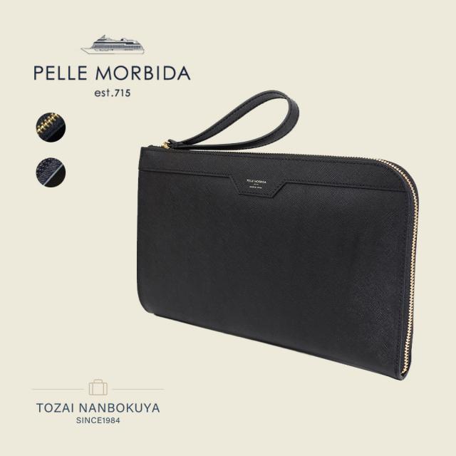 PELLE MORBIDA ペッレモルビダ キャピターノ セカンドバッグ クラッチバッグ pmo-ca011-bk メンズ オールシーズン フォーマル 大人 バッグ モード メンズバッグ