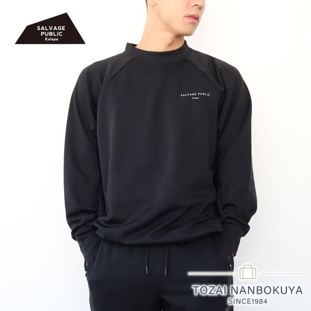 ポイント10％ ［サルベージパブリックコレパ］イカイカフリースクルーネック svka4019 長袖 モックネック ケハウパ モックネック ロングスリーブ ゴルフ ゴルフウェア