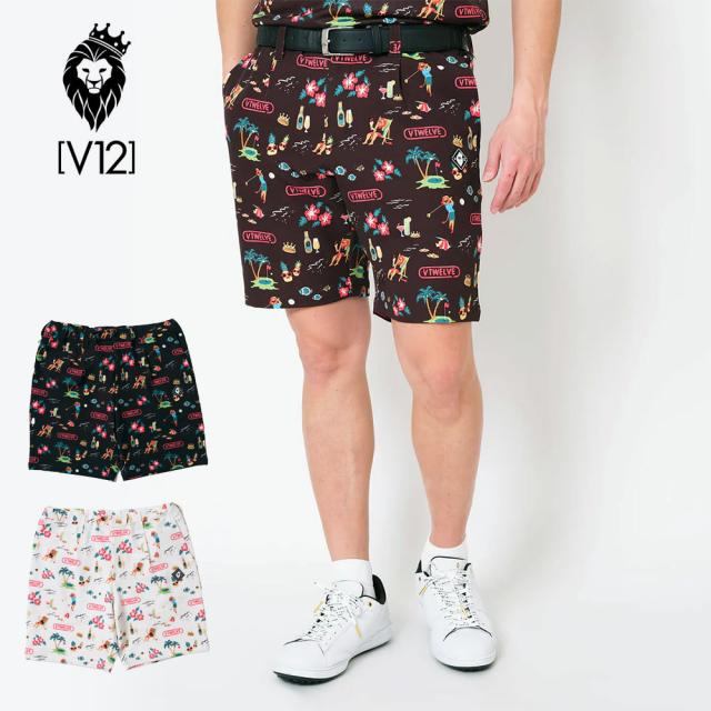 ポイント10% V12 ブィトゥエルブ ショートパンツ v122411-hp13 ハーフパンツ 半ズボン RESO SHORTS シンプル デザイン ギフト  贈り物 記念日 ゴルフ akz10