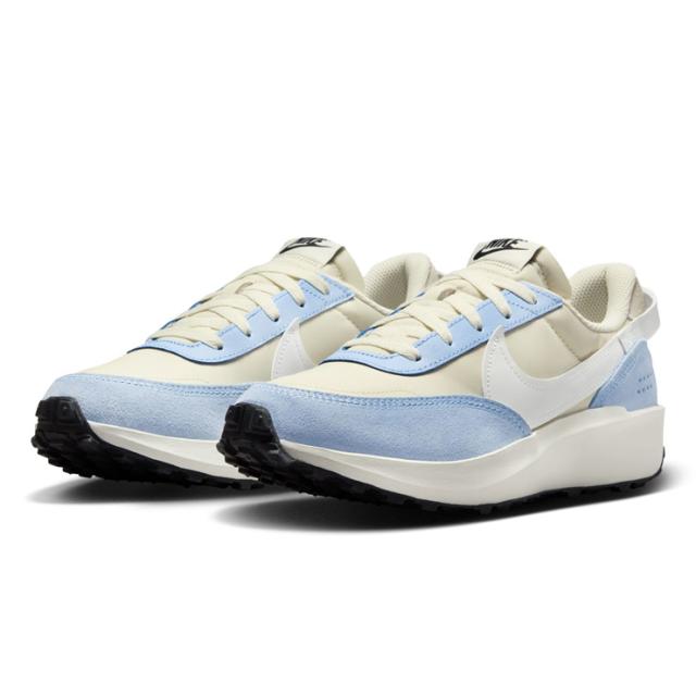 【箱アウトレット】WMNS NIKE WAFFLE DEBUT ローカット スニーカー シューズ SOFT PEARL/SUMMIT WHITE レディース 23.5 24 24.5 25 DH9523 007 ナイキ ワッフルデビュー 女性 ウィメンズ 婦人 靴 くつ 紐 レースアップ 青 ブルー ベージュ sh2155