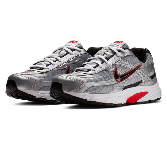 【箱アウトレット】NIKE INITIATOR ローカット スニーカー シューズ メンズ 26 26.5 27 27.5 28 394055 001 ナイキ イニシエーター 男性 紳士 靴 くつ ランニング ジョギング 赤 黒 グレー LLIC SILVER/BLACK-WHITE sh2214