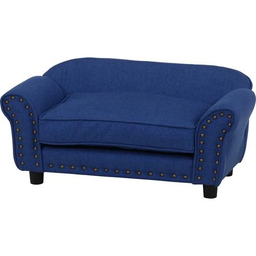 不二貿易 【完成品（一部取付）】ペットソファ（チェスターフィールド風） ＢＬ