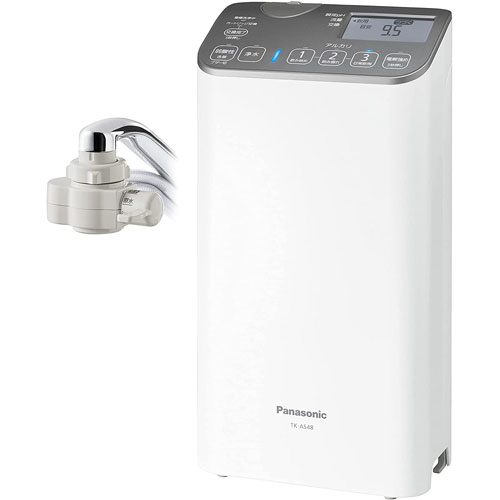 【長期5年保証付】パナソニック Panasonic TK-AS48-S(ミディアムシルバー) アルカリイオン 据置型整水器