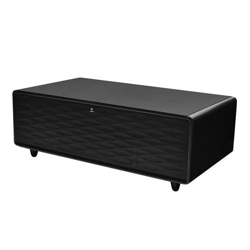 【標準設置料金込】LOOZER(ルーザー) LOOZER SMART TABLE STB135 BLACK Bluetoothスピーカー 2ドア冷蔵庫付テーブル 135L