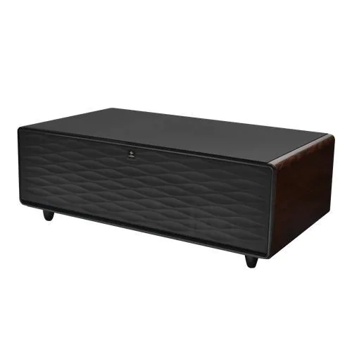 【標準設置料金込】LOOZER(ルーザー) LOOZER SMART TABLE STB135 WOOD Bluetoothスピーカー 2ドア冷蔵庫付テーブル 135L