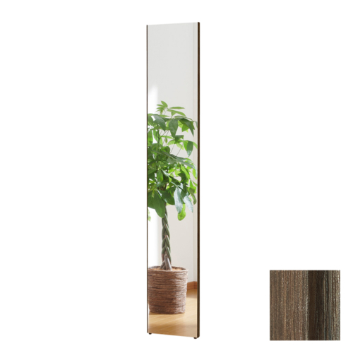 リフェクス 軽くて割れないミラー 鏡 スリム姿見 オーク REFEX 【代引