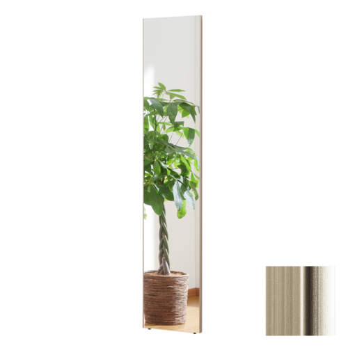 リフェクス 軽くて割れないミラー 鏡 スリム姿見 シャンパンゴールド REFEX 【代引不可/北海道・沖縄・離島配送不可】