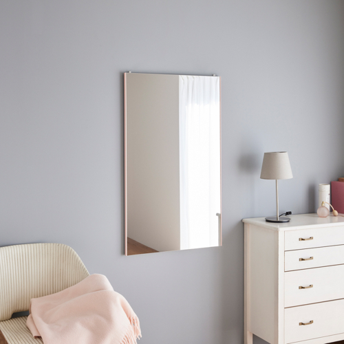 リフェクス 軽くて割れないミラー 鏡 リフェクス バリエ ダブル ベビーピンク REFEX 【代引不可/北海道・沖縄・離島配送不可】