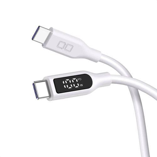 CIO(シーアイオー) CIO-SL-SC-CC1-WH ディスプレイ付き シリコンケーブル CtoC 100W 1m ホワイトの通販はau PAY マーケット - ECカレント | au ...