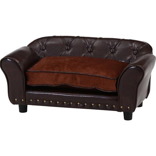 不二貿易 【完成品（一部取付）】ペットソファ（チェスターフィールド風） ＢＲ
