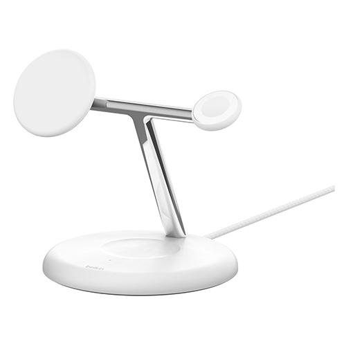 BELKIN WIZ023dqWH ホワイト BOOST↑CHARGE PRO Qi2 3-in-1 ワイヤレス充電スタンド