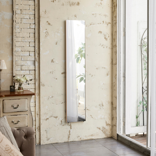 リフェクス 軽くて割れないミラー 鏡 スリム姿見 シャンパンゴールド