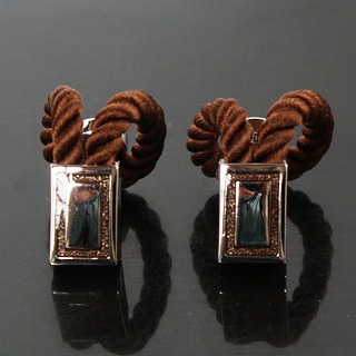 Babette Wasserman ブラウンロープカフス