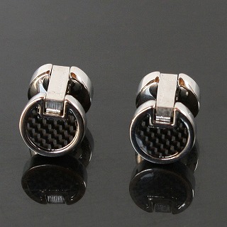 Babette Wasserman　ブラックカーボンファイバーブリッジカフス