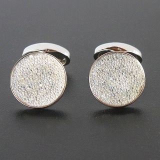 Babette Wasserman バベットワッサーマン ムーンダストクリスタルカフスカフスボタン・カフリンクス メンズ bw-c670c