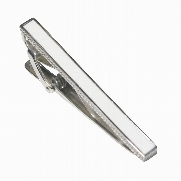 THOMPSON トンプソン ホワイトアゲート・インレイネクタイピン