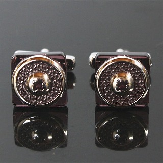 【トンプソン】ブラックスクエアーカフス