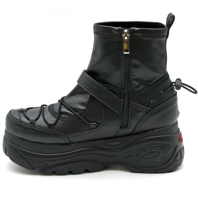 ヨースケ YOSUKE 厚底ブーツ ストレッチブーツ ハイソール レディース 全4色 22.5-25 黒 白 2605013