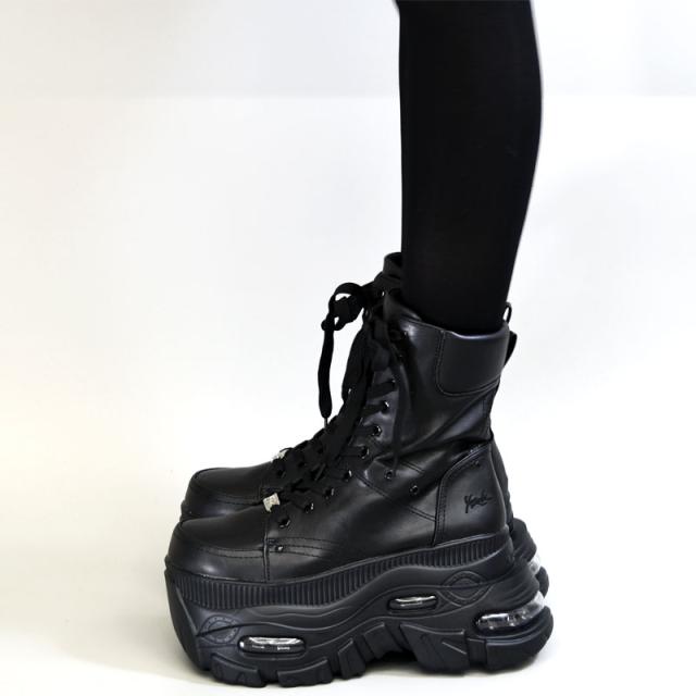 ヨースケ YOSUKE 厚底スニーカー 厚底ブーツ ショートブーツ レースアップブーツ レディース 全4色 S M L LL 黒 4460114
