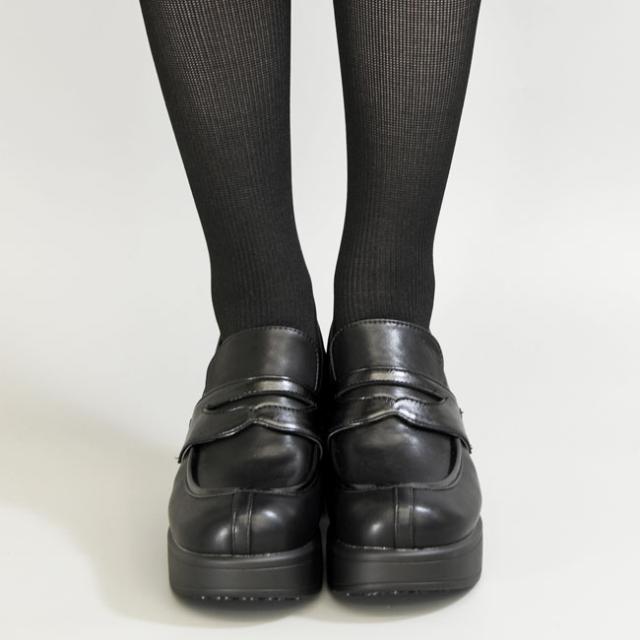 by あしながおじさん 厚底ローファー 厚底パンプス レディース プラットフォーム 全4色 S-LL 黒 茶色 8490119