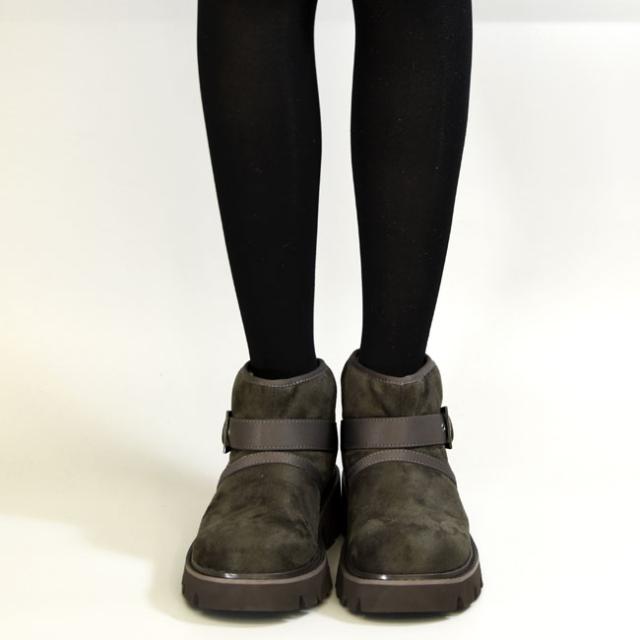 by あしながおじさん エンジニアブーツ ムートンブーツ レディース 厚底 黒 灰色 S-LL 8710635