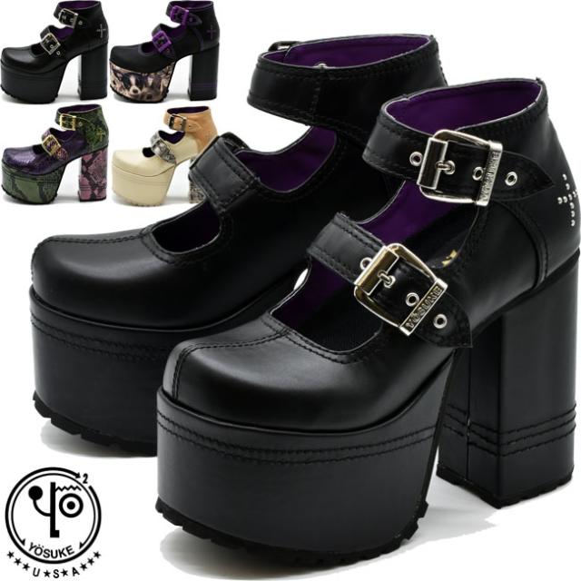 ヨースケ YOSUKE 厚底パンプス チャンキーヒール ゴスロリ レディース 新作 2601062 (予約)は5月下旬頃〜入荷予定