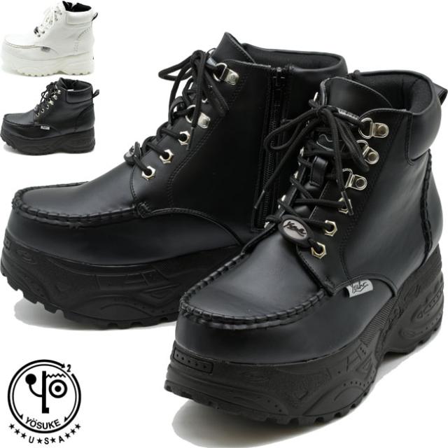 YOSUKE U.S.A レースアップ厚底スニーカーブーツ ハイカット メンズ 2808016 2818016 2818116 【送料無料】新作 (予約)は2月下旬頃〜入荷予定