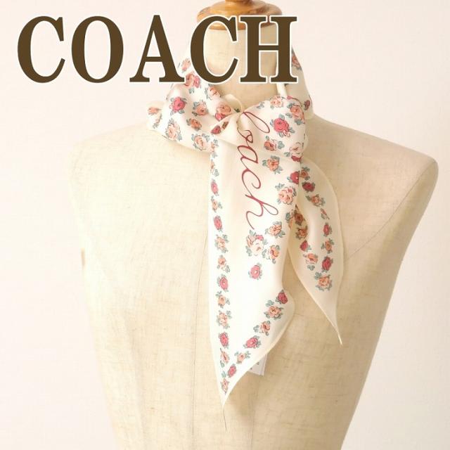 コーチ COACH スカーフ レディース シルク ダイヤモンドスカーフ 花柄 89796CHK 【ネコポス】 ブランド 人気