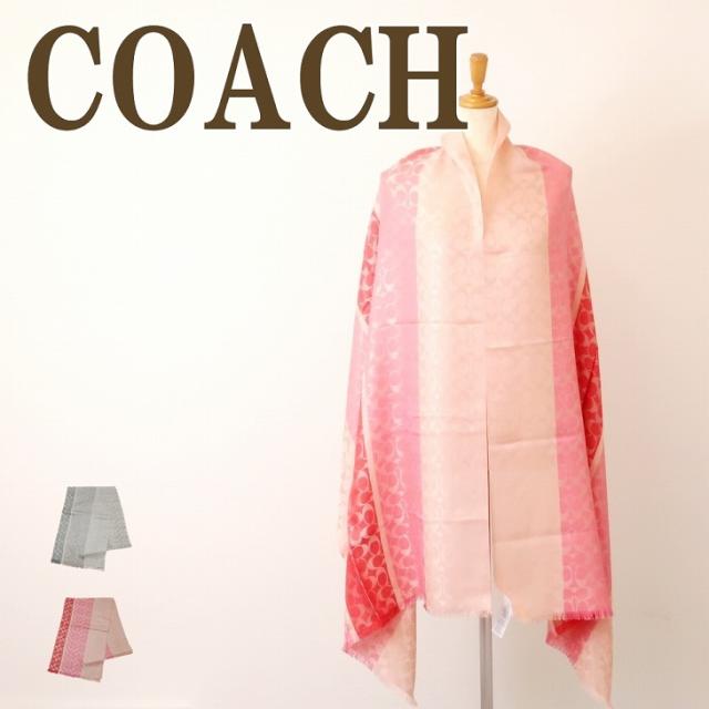 コーチ COACH ストール レディース スカーフ 大判 シグネチャー ピンク C6388 ブランド 人気
