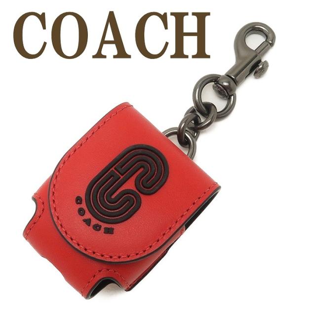 コーチ COACH バッグチャーム キーリング メンズ キーホルダー レザー AirPods ケース エアポッズ ケース カバー イヤホン イヤフォン 可愛い おしゃれ  91315QBPJ6 【ネコポス】 ブランド 人気