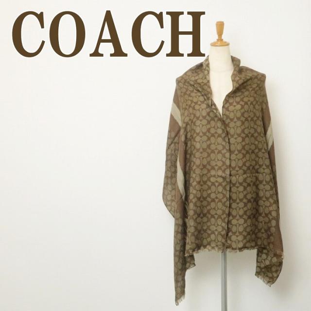 コーチ COACH メンズ マフラー ストール ウール 大判 スカーフ シグネチャー 4919KHA ブランド 人気