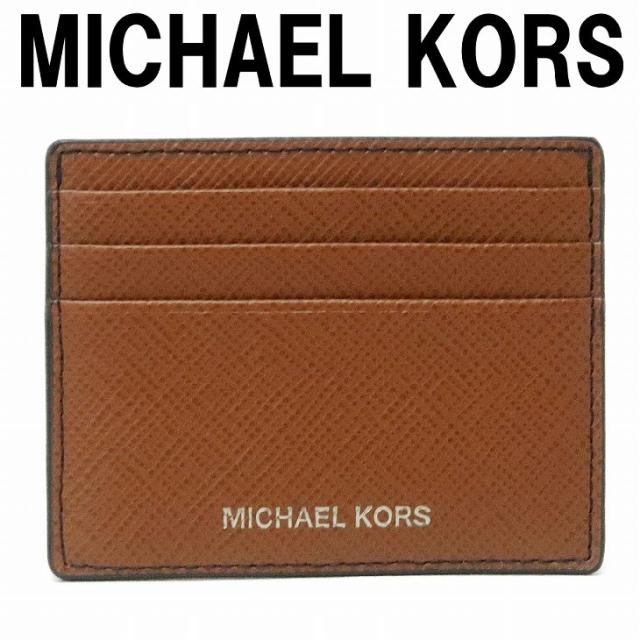 マイケルコース MICHAEL KORS メンズ カードケース 名刺入れ 定期券入れ パスケース レザー 36U9LHRD1L-LUGGA 【ネコポス】 ブランド 人気