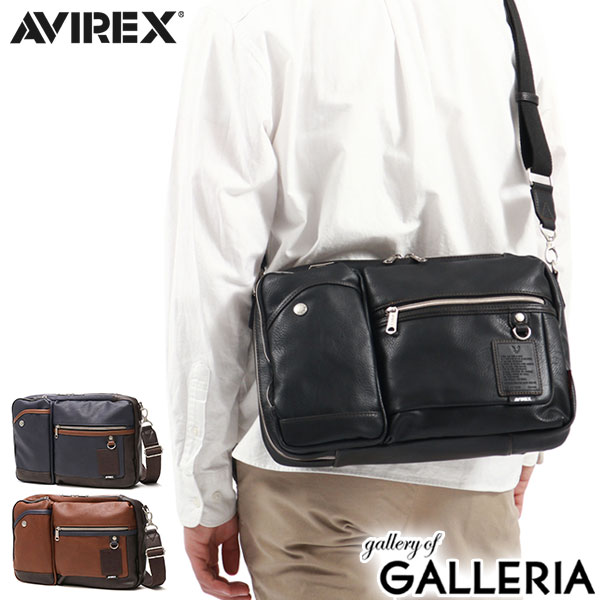 【5％OFFクーポン】【商品レビューで＋5％】アヴィレックス ショルダーバッグ メンズ レディース 斜めがけバッグ AVIREX ボディバッグ 大きめ 2WAY AX5004